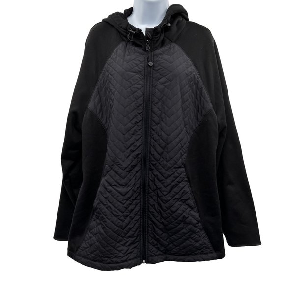 Livi Active | Jackets & Coats | Livi Active Chevron Quilted Full Zip Up ...